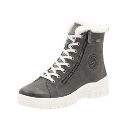 Remonte Damen Schn&uuml;rstiefelette "Remonte Stiefelette Veloursleder", Gr. 39, grau, Veloursleder, Schuhe