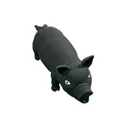 Karlie Hundespielzeug Latexschwein mit Squeaker schwarz 33 cm