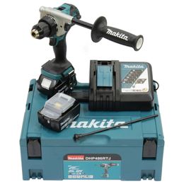 Makita Akku-Schlagbohrschrauber 'DHP486RTJ' 18 V mit 2 Akkus, Ladeger&auml;t und Koffer
