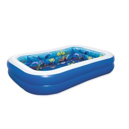 Bestway Planschbecken 'Family Pool 3D Undersea Adventure' blau 262 x 175 x 51 cm