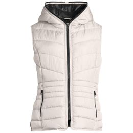 NEW VIEW Damen Steppweste "New View Weste", beige, Gr. XXXL, uni, Obermaterial: 100% Polyester PES. Futter: 100% Polyester PES. 100% Polyester PES.,