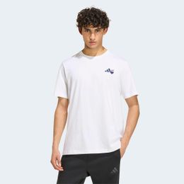 Herren T-Shirt "RAMEN GRAFIK", wei&szlig;, Gr. L, adidas Sportswear, Obermaterial: 100% Baumwolle, Shirts
