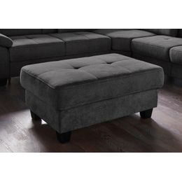 Hocker OTTO HOME, B:104cm H:45cm T:72cm, schwarz, Wohnzimmer, Hocker, "Cornwall"