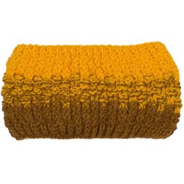 styleBREAKER Damen Stirnband "2-Farbiges Ombr&eacute; Strick Stirnband", gelb, Modisch, Obermaterial: 85% Polyacryl PAN. 15% Polyamid PA., M&uuml;tzen