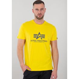 Herren T-Shirt "Basic T-Shirt BL", gelb, Gr. XS, Alpha Industries, Obermaterial: 100% Baumwolle, Shirts