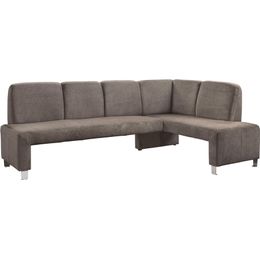Eckbank, B:243cm H:92cm T:158cm, grau, exxpo - SOFA FASHION, Zusammensetzung: PES 95%, NY 5%, Esszimmer, Sitzb&auml;nke, "Intenso, viele Bezugsstoffe