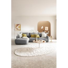 Sch&ouml;ner Wohnen Kollektion Ecksofa, B:318cm H:86cm T:188cm, grau, SCH&Ouml;NER WOHNEN-KOLLEKTION, 100% Polyester, Wohnzimmer, Sofas, "Wonder, organisches Design, Breite 318cm,