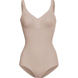 Naturana Damen Minimizer-Body ohne B&uuml;gel mit Spitzeneinsatz, elfenbein, Gr&ouml;&szlig;e 80D