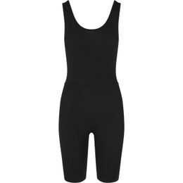 Urban Classics Damen Jumpsuit "Urban Classics Damen Ladies Stretch Jersey Jumpsuit"schwarz, Gr. XS, unifarben, 95% Baumwolle, 5% Elasthan, Overalls