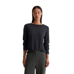 Marc O'Polo MARC O'POLO Damen Strickpullover "aus softem Schurwolle-Mix", blau, Gr. XXS, unifarben, Obermaterial: 50% Schurwolle, 33% Viskose, 17% Polyamid,