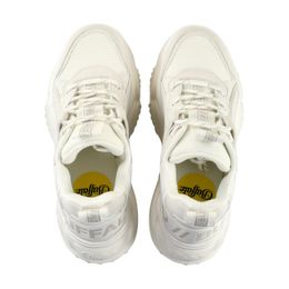 Buffalo Damen Trainingsschuh "Buffalo Buffalo Blader Chain - Vegan Nappa/Nubuck/Mesh", Gr. 40, wei&szlig;, Leder, Schuhe