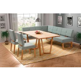 Eckbankgruppe OTTO HOME, blau, K&uuml;che, Sitzm&ouml;bel-Sets, "Ponza Eckbank K&uuml;chenbank", Sitzgruppe Esszimmer St&uuml;hle Tisch und Bank bequem gepolstert