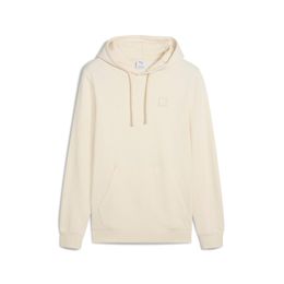 Puma Herren Kapuzensweatshirt "ESS ELEVATED HOODIE FL", beige, Gr. XXL, unifarben, Fleece, Obermaterial: 100% Baumwolle, Sweatshirts, mit Kapuze, mit
