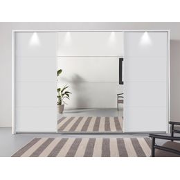 Kleiderschrank OTTO HOME, B:323cm H:214cm T:68cm, wei&szlig;, Holzwerkstoff, Kinderzimmer, Schr&auml;nke, "Mehrzweckschrank Aktenschrank M&ouml;bel Mietswohnung