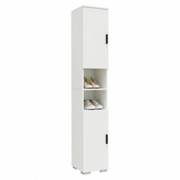 Schuhschrank Vcm, B:30cm T:33cm, wei&szlig;, Obermaterial: 100% Holz Wood., Flur, Schr&auml;nke, "Holz schmaler Schuhschrank Dielenm&ouml;bel Gados M"