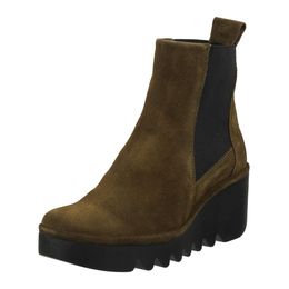 Fly London Damen Stiefelette "Fly London Stiefelette Leder/Textil", Gr. 40, braun, Leder, Textil, Schuhe