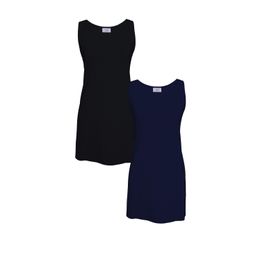 Seidel Moden Damen Longtop "Otto exclusiv", bunt, Gr. 40, unifarben, Single Jersey, Obermaterial: 94% Viskose, 6% Elasthan, Tops, 2er Pack, unifarben