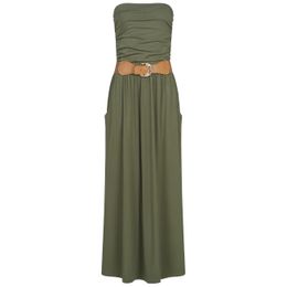 CLOUD 5IVE Damen Shirtkleid "CLOUD 5IVE Damen", gr&uuml;n, Gr. XXL, unifarben, 95% Viskose, 5% Elasthan, Kleider