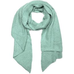 styleBREAKER Damen XXL-Schal "Asymmetrischer unifarbener Web Schal", blau, Modisch, Obermaterial: 100% Viskose CV., Modet&uuml;cher