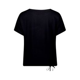 Betty Barclay Damen Kurzarmshirt "Damen mit Aufdruck"patch schwarz, braun, Gr. 36, Jersey, Obermaterial: 95% Viskose, 5% Elasthan, Shirts