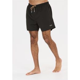NOU Herren Badeshorts "Veritas", schwarz, Gr. XXL, bestickt, 100% Polyester, Badehosen, aus atmungsaktivem Material