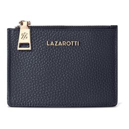LAZAROTTI Damen Kartenetui "Bologna Leather Schl&uuml;sseletui Cardholder RFID Leder 11,5", blau, Leder, Kleinlederwaren