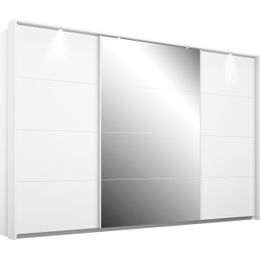 Schwebet&uuml;renschrank Rauch, B:323cm H:233cm T:64cm, wei&szlig;, Holzwerkstoff, Schr&auml;nke, "Kleiderschrank Schrank Garderobe Schlafzimmerschrank Ankleide