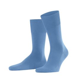 Falke Herren Socken "ClimaWool", Gr. 41, blau, Materialmix, unifarben, Socken, mit temperaturausgleichender Funktion, atmungsaktiv