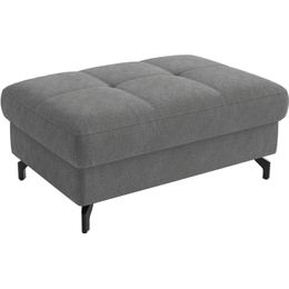Sit & More Polsterhocker SIT & MORE, B:103cm H:45cm T:69cm, grau, 100% Polyester, Hocker, "Vanity, B: 103 cm"