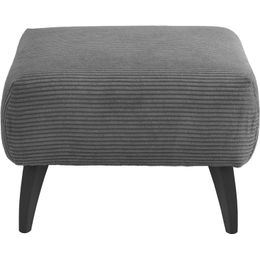 Polsterhocker Home Affaire, B:255cm H:94cm T:66cm, grau, 93% Polyester, 7% Polyamid, Hocker, "Lazio modern und bequem, schmale Armlehnen, tolle