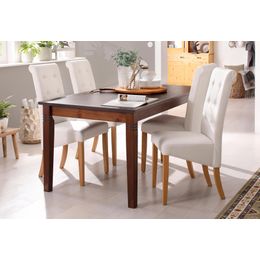 Esstisch OTTO HOME, B:140cm H:75cm T:90cm, braun, K&uuml;che, Tische, "Danuta, Tisch, Speisetisch", wahlweise mit Schublade, aus massiver Kiefer,