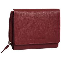 Bruno Banani Damen Geldb&ouml;rse "SAMEA"bordeaux, Leder, leicht gl&auml;nzend, unifarben, Kleinlederwaren, echt Leder