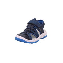 Superfit M&auml;dchen Klettschuh "TORONDO LIGHT WMS: mittel", Gr. 30, blau, Lederimitat, Textil, unifarben, Schuhe, Sandale, mit Klettverschluss,