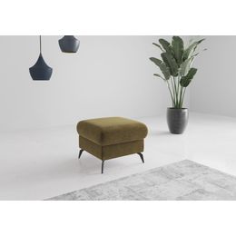 Polsterhocker OTTO HOME, B:58cm H:50cm T:58cm, gr&uuml;n, 100% Polyester, Hocker, "Rochelle", moderne 15 cm Metallf&uuml;&szlig;e
