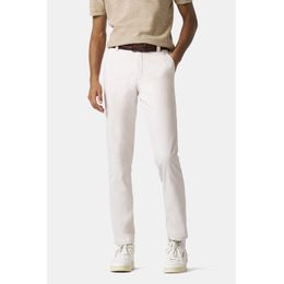 MEYER Herren Chinos "BONN Art.1-8123", wei&szlig;, Gr. 31, unifarben, 63% Baumwolle, 35% Polyamid, 2% Elasthan, Hosen, mit Ultra Flex Bund