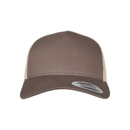 Flexfit Flex Cap "Flexfit Trucker 5-Panel Retro Trucker 2-Tone Cap", braun, unifarben, 60% Baumwolle, 40% Polyester, Caps