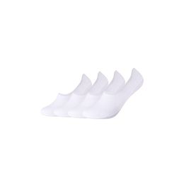 Camano Herren F&uuml;&szlig;linge "4er Pack", Gr. 43, wei&szlig;, 63% Polyester, 32% Baumwolle, 5% Elasthan, uni, Socken