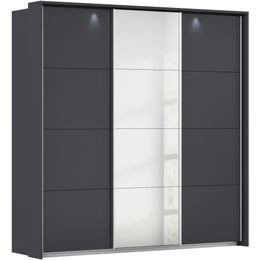 Kleiderschrank OTTO HOME, B:211cm H:214cm T:64cm, grau, Holzwerkstoff, Kinderzimmer, Schr&auml;nke, "Mehrzweckschrank Aktenschrank M&ouml;bel Mietswohnung