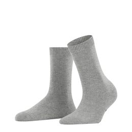 Falke Damen Socken "Cosy Wool", Gr. 39, grau, Obermaterial: 31% Wolle WO. 27% Viskose CV. 24% Polyamid PA. 18% Kaschmir WS., glatt, Socken