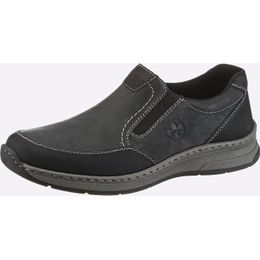 Rieker Herren Slipper, Gr. 47, schwarz, Lederimitat, Basic, Schuhe