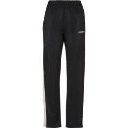 Fubu Herren Stoffhose "Fubu Herren FM223-018-2 Fubu Corporate Striped Track Pants", schwarz-wei&szlig;, Gr. XS, gestreift, 100% Polyester, Hosen
