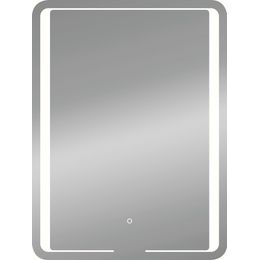 LED-Lichtspiegel Jokey, B:60cm H:80cm T:2,9cm, silber, Spiegel, "Roomlight I", 60 x 80 cm