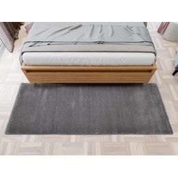 Teppich, B:80cm H:20mm L:200cm, grau, OCI DIE TEPPICHMARKE, Polypropylen, Wohnzimmer, Teppiche, "BELLEVUE, auch als L&auml;ufer und in Rund", hochwertiger