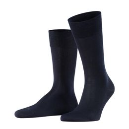 Falke Damen Socken "Sensitive Malaga", Gr. 47, blau, Obermaterial: 95% Baumwolle CO. 3% Polyamid PA. 2% Elasthan EL., glatt, Socken