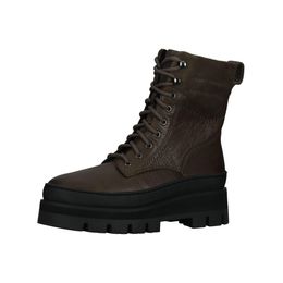 Clarks Damen Schn&uuml;rstiefelette "Clarks Stiefelette Leder/Textil", Gr. 37,5, gr&uuml;n, Leder, Textil, Schuhe