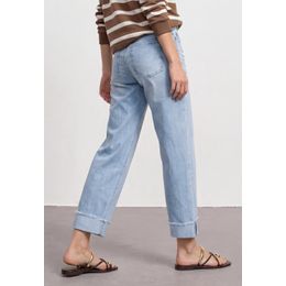 Street One Damen Comfort-fit-Jeans, blau, Gr. 32, unifarben, Jeans, 89% Baumwolle, 8% Polyester, 3% Elasthan, Jeans, aus Baumwolle mit Stretchanteil
