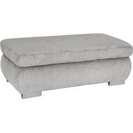 Hocker DIE PLANBAR, B:129cm H:47cm T:64cm, grau, 88% Polyester, 12% Polyamid, Wohnzimmer, Hocker, "MP-IN16037", mit Stauraum
