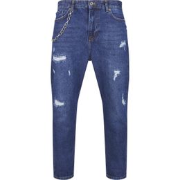 2Y Premium Herren Bequeme Jeans "2Y Premium Herren 2Y Boyfriend Fit Jeans", blau, Gr. 31, unifarben, 97% Baumwolle, 3% Elasthan, Jeans