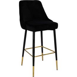 Hochstuhl Kayoom, B:53cm H:110cm T:57cm, schwarz, Sitz:Stoffbezug 100% Polyester Gestell:100% Eisen, St&uuml;hle, "Barstuhl Moonlight 125, gesteppte