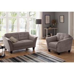 Sessel OTTO HOME, B:104cm H:89cm T:90cm, grau, Flachgewebe (100% Polyester);Luxus-Microfaser (90% Polyester, 10% Polyamid);Struktur fein (100%